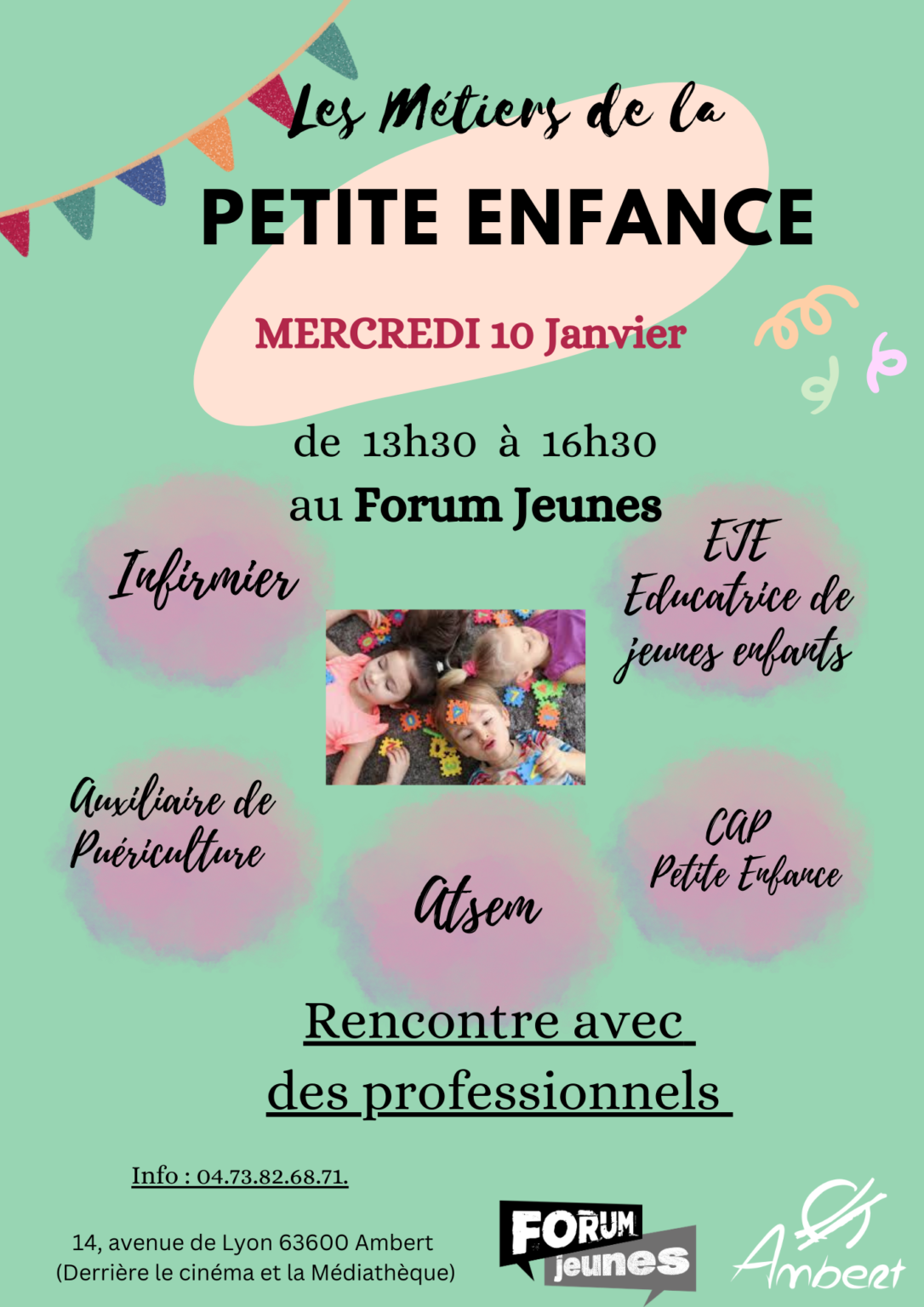 Découvrez les métiers de la petite enfance au Forum jeunes - Ville d'Ambert